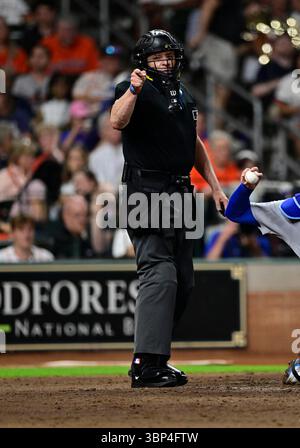 Umpire Carlos Torres (37) during an MLB Spring Training game between ...