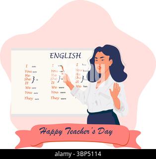 Scene with chalkboard in the room illustration Stock Vector Image & Art ...