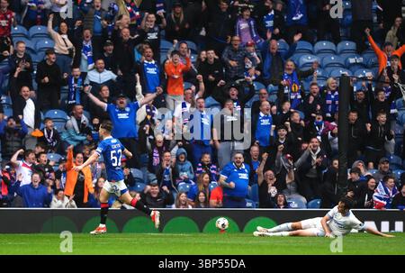 Rangers Findlay Curtis celebrates scoring their side's first goal of ...