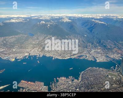 Aerial views of Burrard Inlet in Vancouver Stock Photo - Alamy