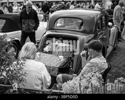 TRURO CLASSIC CAR RALLY PLAZA Stock Photo - Alamy