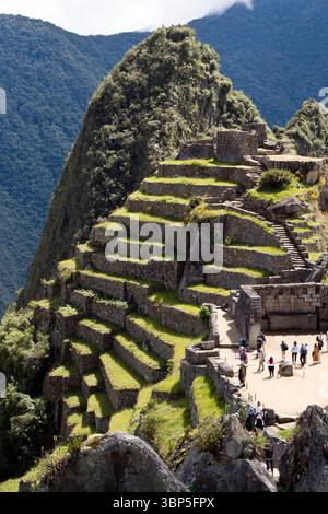 Agricultural terraces for growing crops at Machu Picchu, the 15th ...