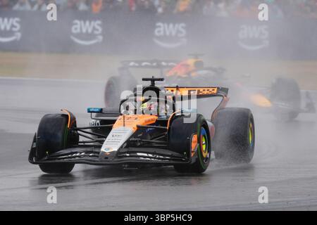 McLaren driver Oscar Piastri during a press conference following the ...