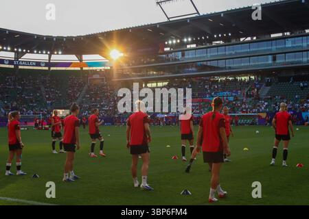 St. Gallen, Schweiz 04. Juli 2025: UEFA - Euro 2025 Woman - Deutschland ...