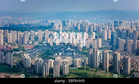 CHONGQING, CHINA - JULY 5, 2025 - The central urban area is filled with ...
