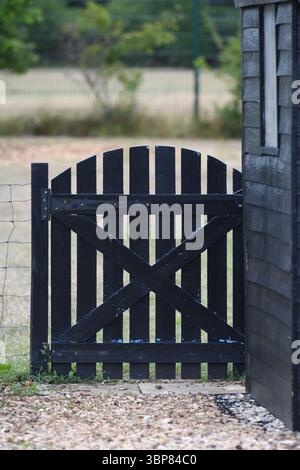 Gate to an allotment garden Stock Photo - Alamy