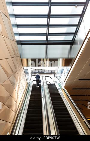 The new Sydney Metro extension, designed by Woods Bagot, lies beneath a ...