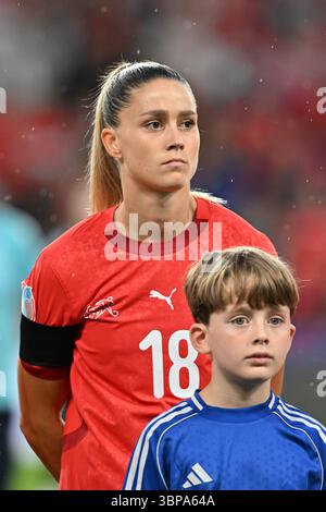 BERN, SWITZERLAND - JULY 18: Viola Calligaris of Switzerland l) against ...