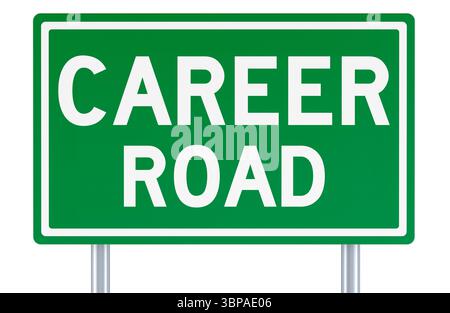 Rendering of a 3d green highway sign for Geneva County Stock Photo - Alamy