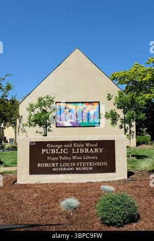 St. Helena Public Library in St. Helena, California; home to the ...
