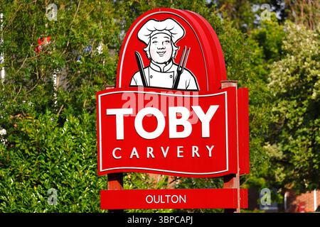 Toby Carvery signage at the Toby Carvery in Oulton,Leeds,West Yorkshire ...