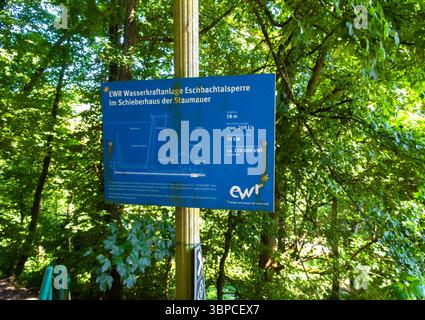 The Eschbach Dam is the first drinking water reservoir in Germany and ...