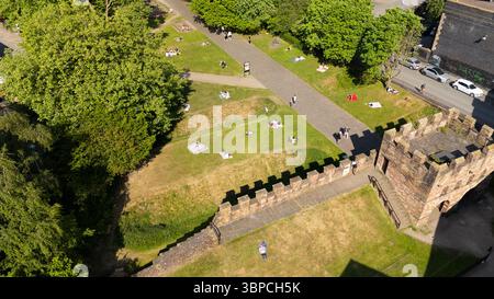 Reconstruction of Castlefield Roman Fort, Manchester Stock Photo - Alamy