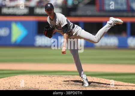 New York Yankees' Max Fried looks on during the first inning of a ...