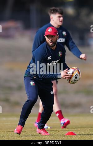 Jamison Gibson-Park of the British & Irish Lions passes the ball during ...