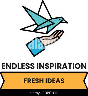 Endless inspiration fresh ideas. A and b Stock Vector Image & Art - Alamy