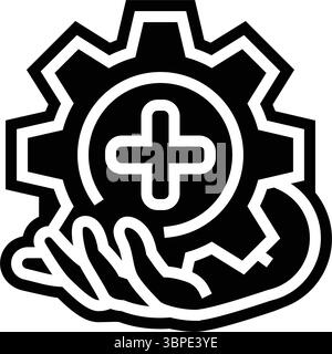 easy installation glyph icon vector illustration Stock Vector Image ...