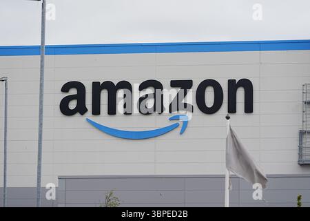 A general view of the Amazon depot in Knowsley, Merseyside. Picture ...