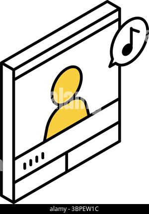 Security intercom icon isometric vector. Video door. Phone system Stock ...