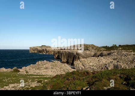 Coastal limestome cliffs in Punta de San Antonio, Cabo del Mar, Los ...