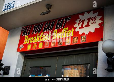 The closed Mama Sbarro’s restaurant in Times Square in New York on ...