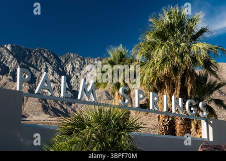 The Palm Springs Visitor Center. Palm Springs, California, USA Stock ...