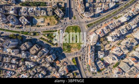 Aerial view of Latakia city, where massive wildfires are sweeping ...