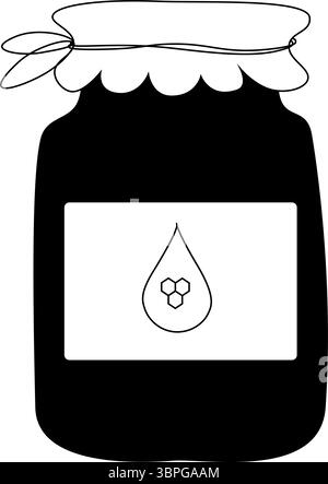 honey bee thin line icon isolated design Stock Vector Image & Art - Alamy