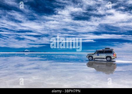The Mirror Effect of Salar de Uyuni or Uyuni Salts Flats at the End of ...