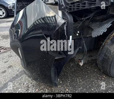 Smashed Front End Stock Photo - Alamy