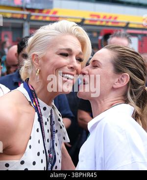 SILVERSTONE - Actress Hannah Waddingham at the Silverstone circuit for ...
