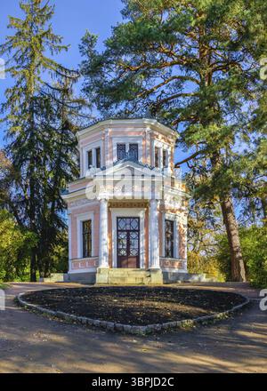 Pavilion on the island of anti Circe in the Sofievsky arboretum or ...