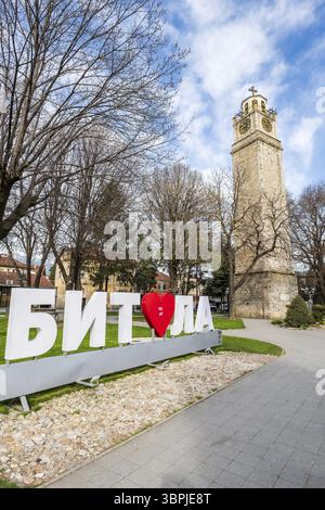 Clock tower in Bitola. Macedonia Stock Photo - Alamy