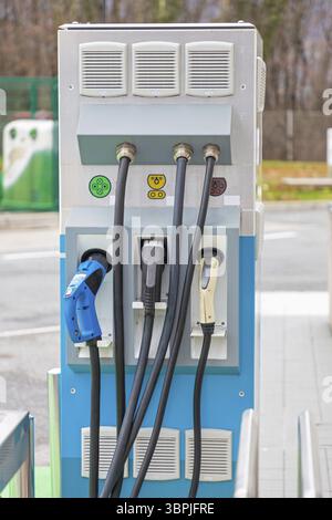 Power supply unit for charging an electric vehicle. Part of an old ...