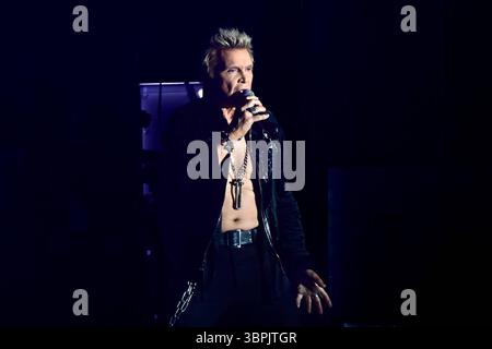 Konzert des Rockidols Billy Idol auf Burg Clam in Oberösterreich, am 04 ...