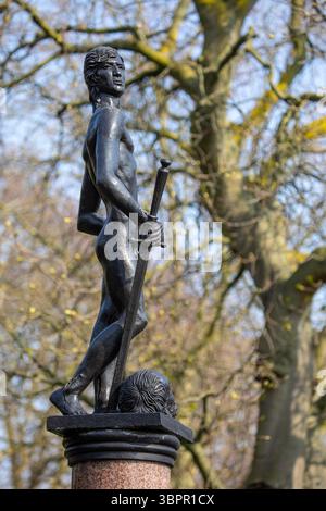 Boy David sculpture by Francis Derwent Wood, lcoated in Chelsea ...
