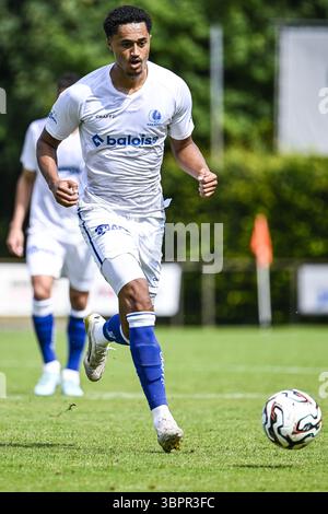 Gent's Aime Omgba pictured in action during the winter training camp of ...