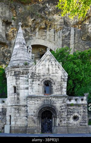 The Gellért Hill Cave, aka Cave Church, in Budapest, Hungary Stock ...