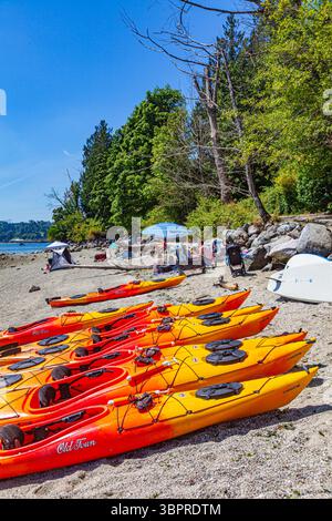 The beach at Cates Park in North Vancouver Canada Stock Photo - Alamy