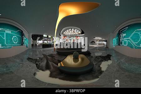 3d render sputermarket grocery shop Stock Photo - Alamy