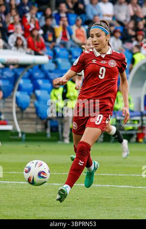 BASEL - Nadia Nadim of Denmark during the European Championship Group C ...
