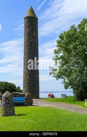 The "Pencil" monument commemorating the Battle of Largs, which stands ...