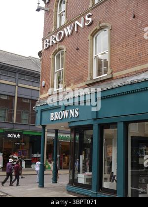 Browns department store Corporate logo signs in York City centre in ...