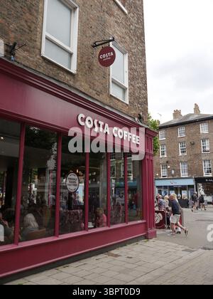 Costa Coffee Corporate logo signs in York City centre in June 2025 ...