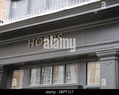 Hobbs London Corporate logo signs in York City centre in June 2025 ...
