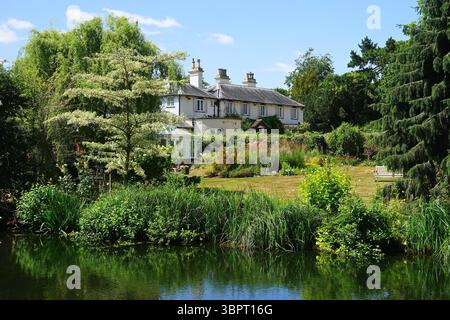 Hunsdon Mill House on the River Stort Stock Photo - Alamy