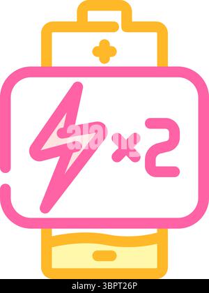 dual power source line icon vector illustration Stock Vector Image ...