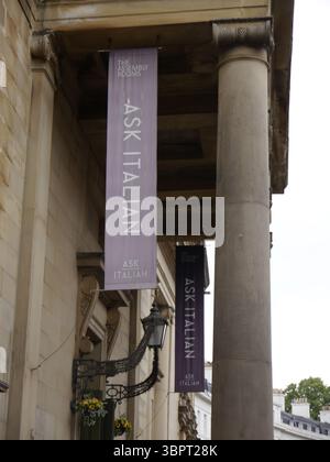 ask, Italian Corporate logo signs in York City centre in June 2025 ...
