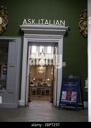 ask, Italian Corporate logo signs in York City centre in June 2025 ...