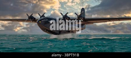 Martin JRM Mars Flying boat, a WWII era water bomber that served with ...